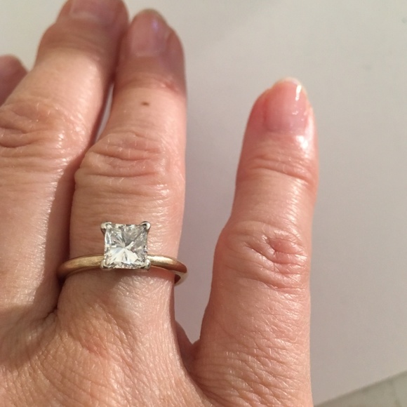 Jewelry | 14k 11ct Princess Cut Diamond Engagement Ring | Poshmark